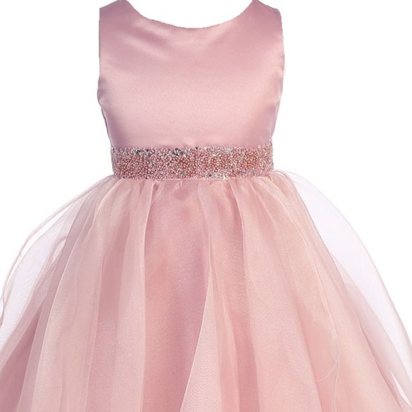 BNY Corner | Dresses | Little Girls Toddler Sleeveless Satin Spring ...